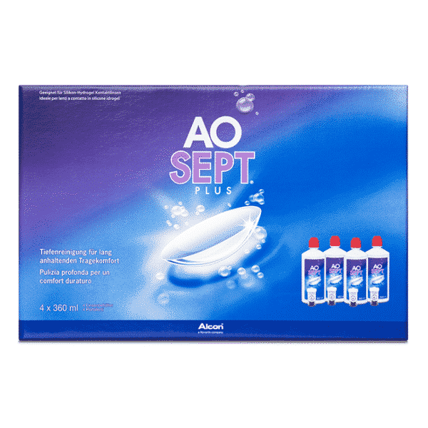 AOSept Plus - 4 x 360ml - Linsenklick.ch